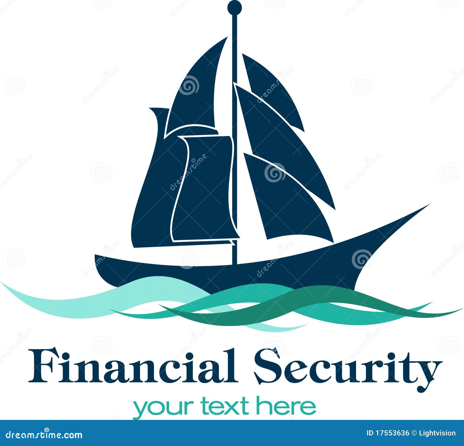 Clipper Ship with Water Logo/icon Stock Vector - Illustration of ...