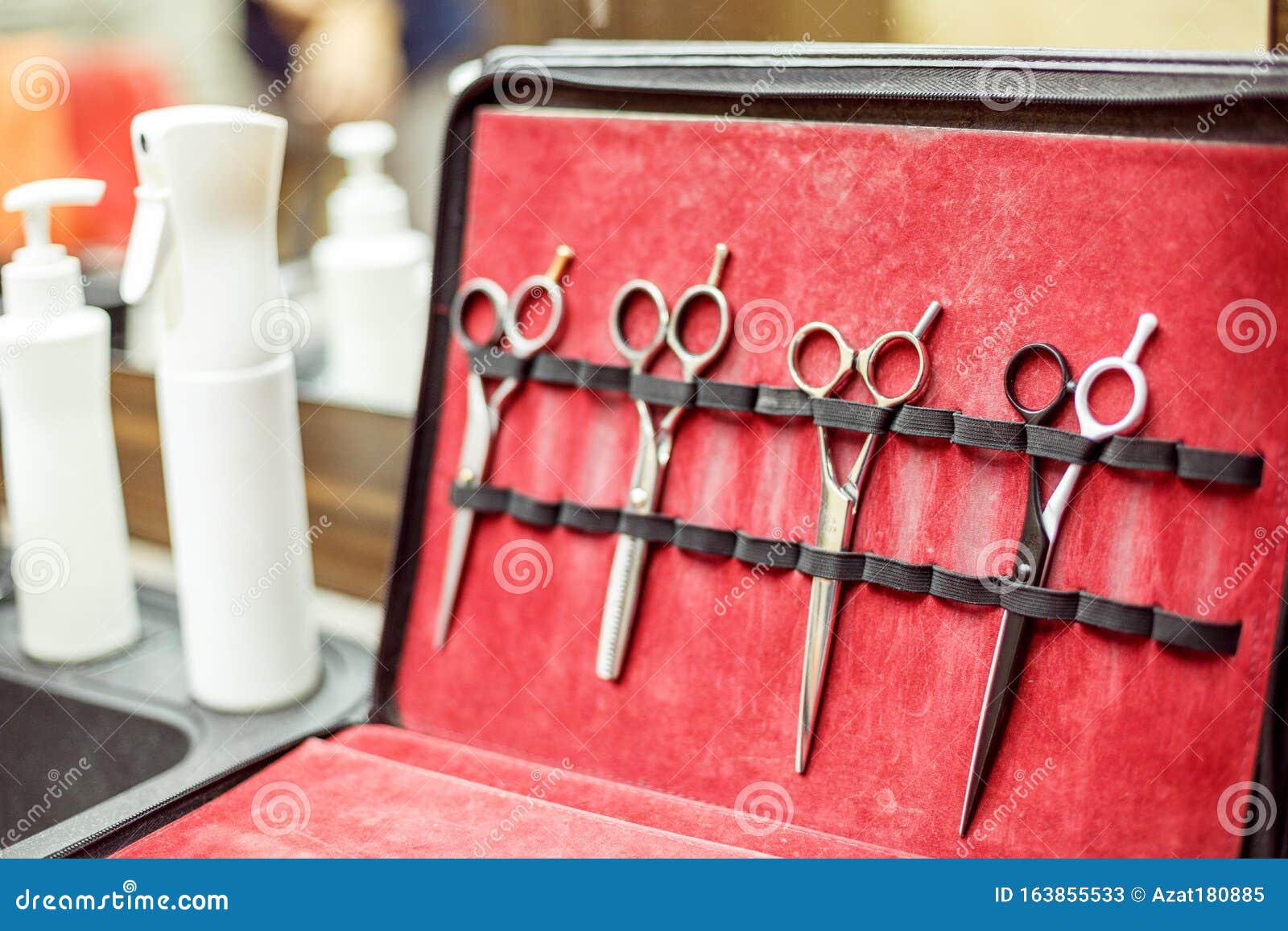 Clippers on the Barber`s Desktop. Working Tool Stock Image - Image of ...