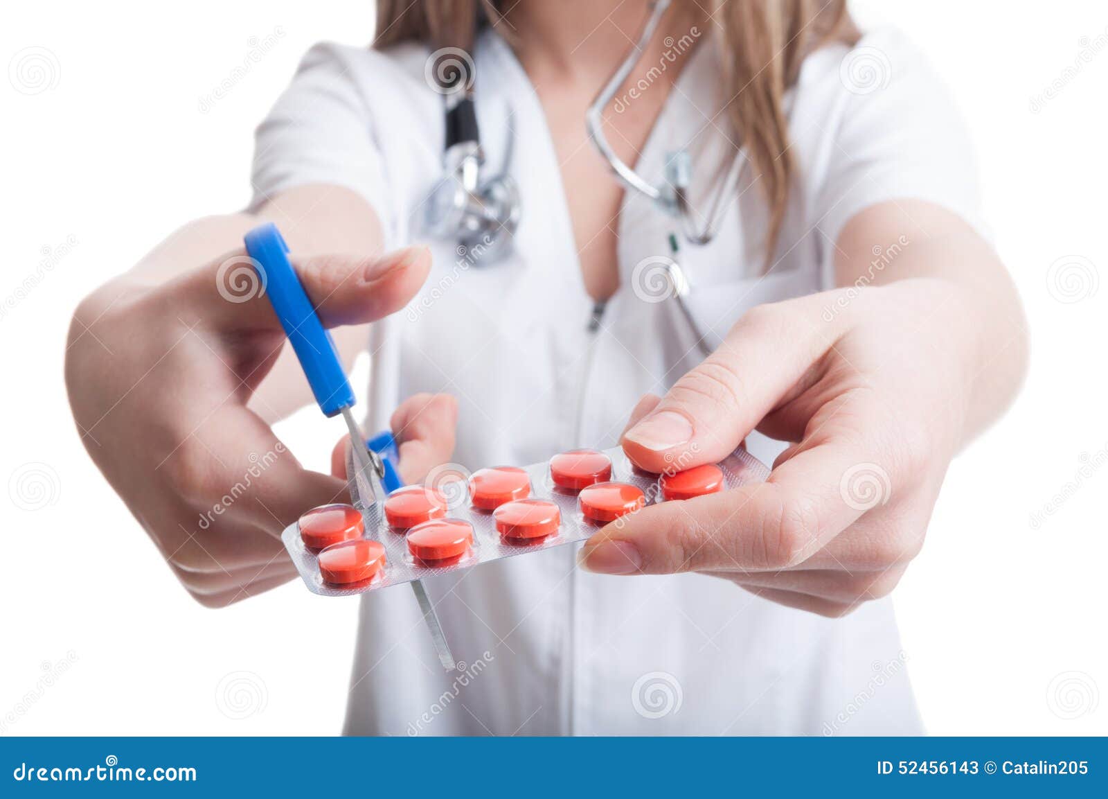 Clippers or Scissors Cutting Pills Blister Stock Image - Image of ...