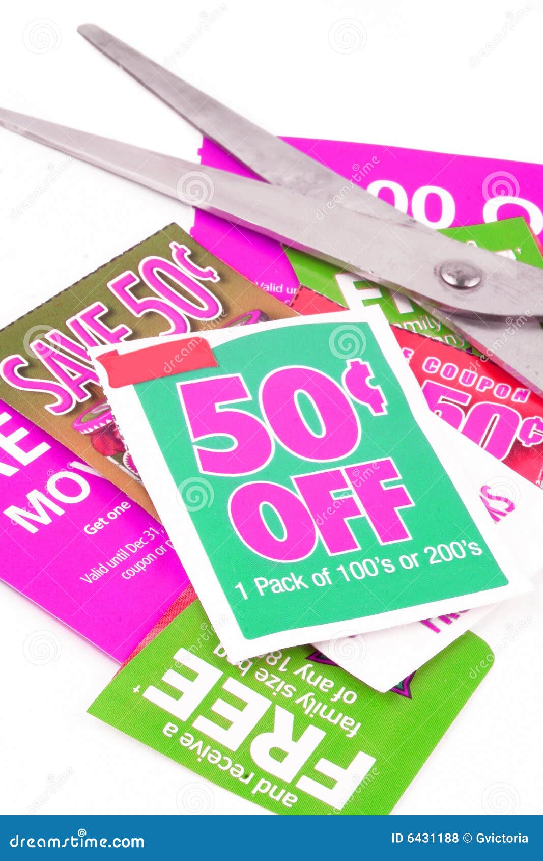 Clipping coupons stock photo. Image of cutting, supermarket - 6431188