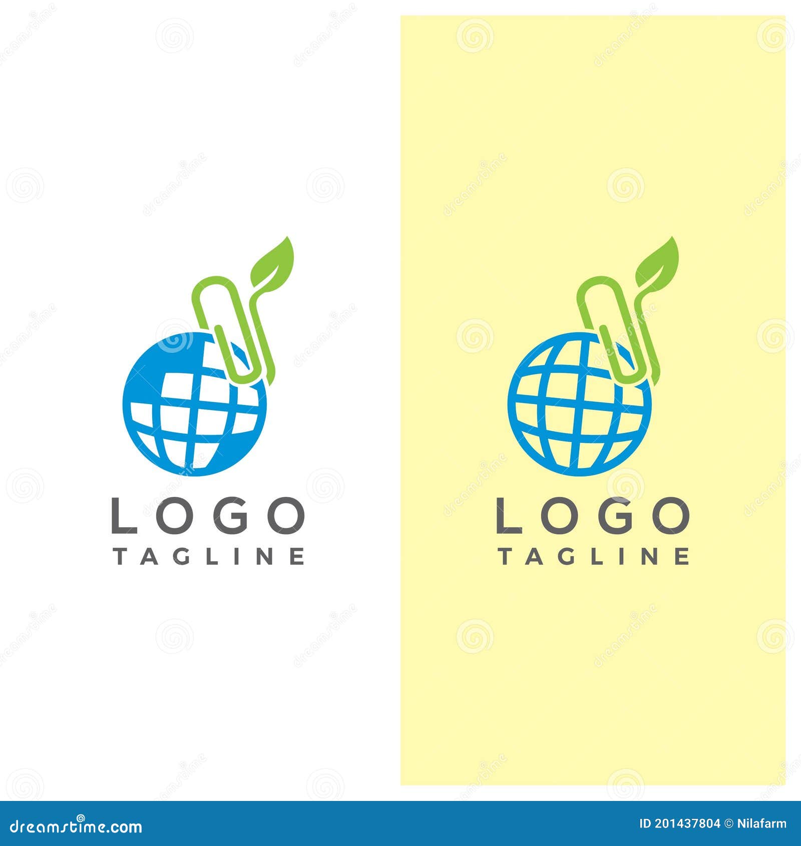 Clipped Eco Globe Logo Icon Design Template Stock Vector - Illustration ...
