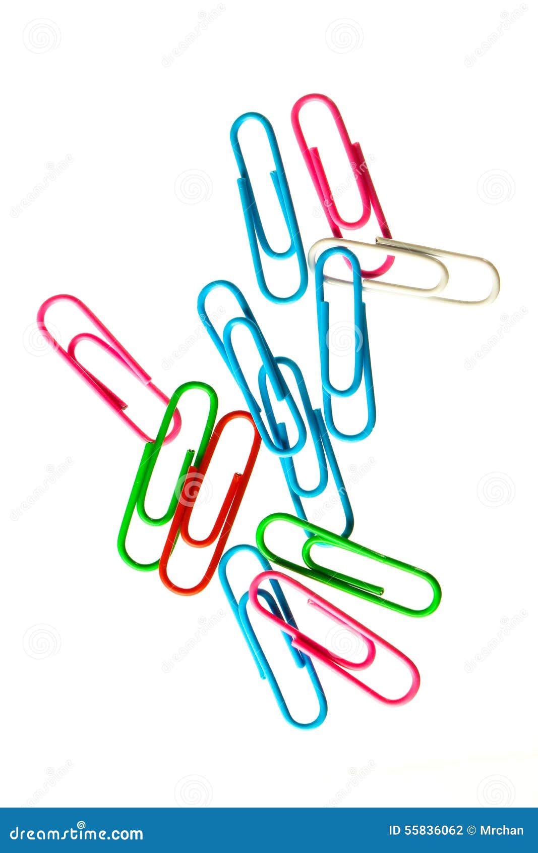 Clips coloridos reales stock de ilustración. Ilustración de negocios ...