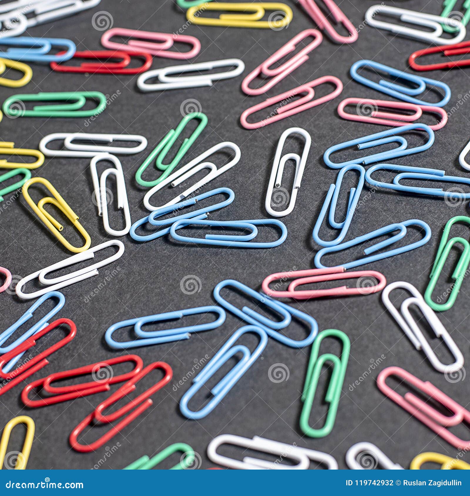 Clips De Papel De Los Efectos De Escritorio Hermosos Multicolores Foto ...