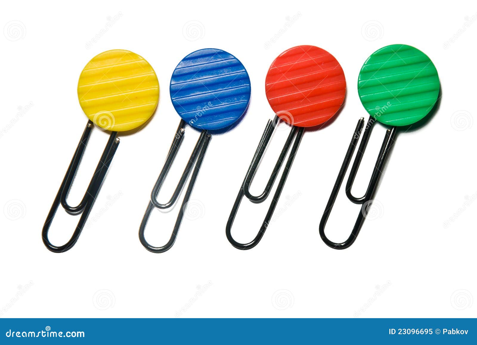 Clips del color imagen de archivo. Imagen de pista, escritorio - 23096695