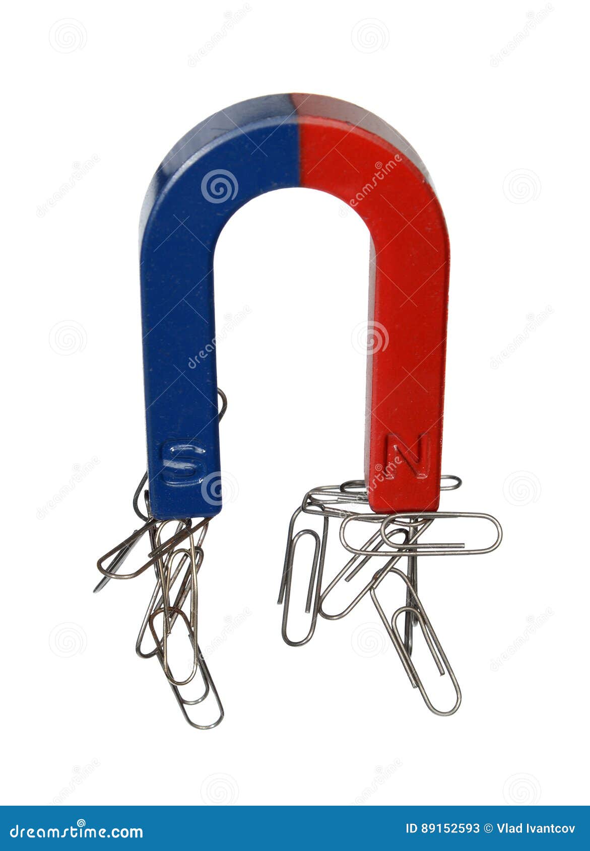 Clips del imán y de papel imagen de archivo. Imagen de fondo - 89152593