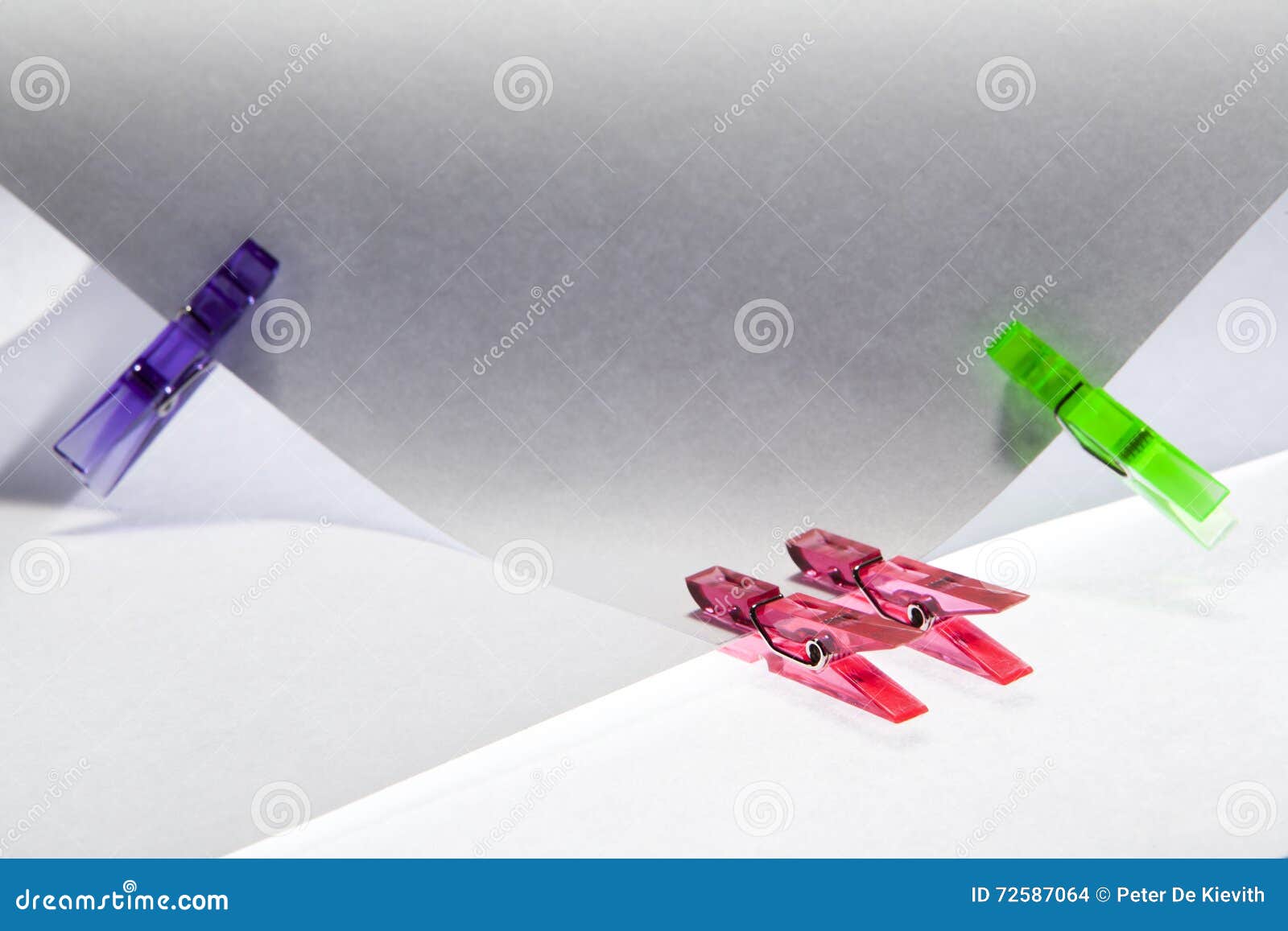 Clips Holding Paper Together Stock Photo - Image of supply, symbol ...