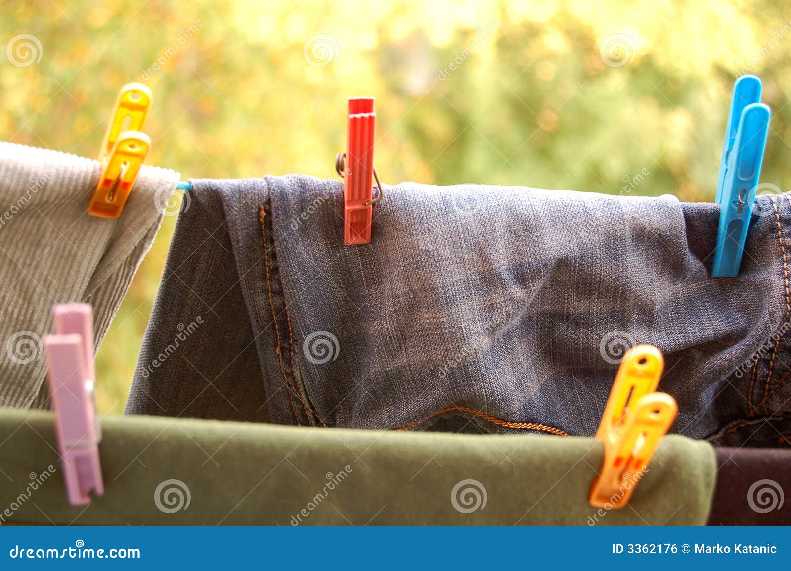 Clips for the laundry stock photo. Image of clip, wash - 3362176