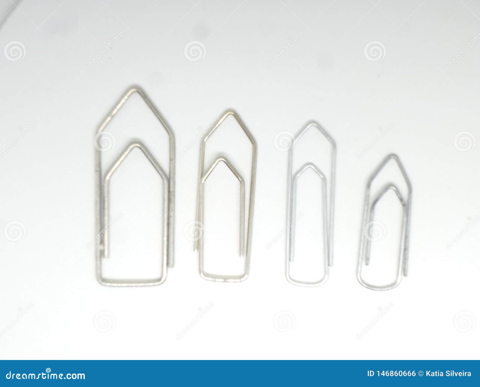 Clips for papers stock photo. Image of clips, metal - 146860666