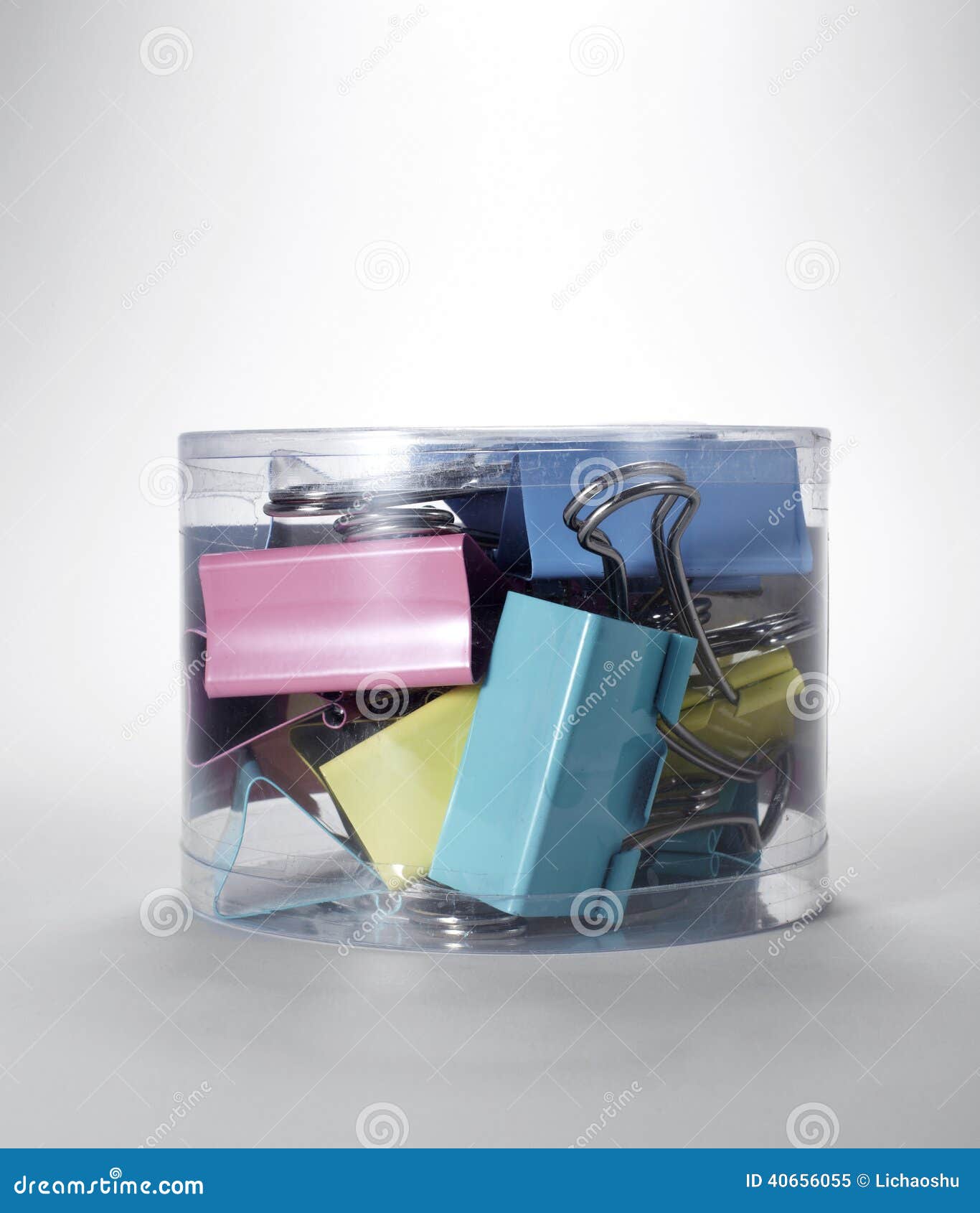 Color Clips, Packed in Transparent Packaging Box Stock Image - Image of ...