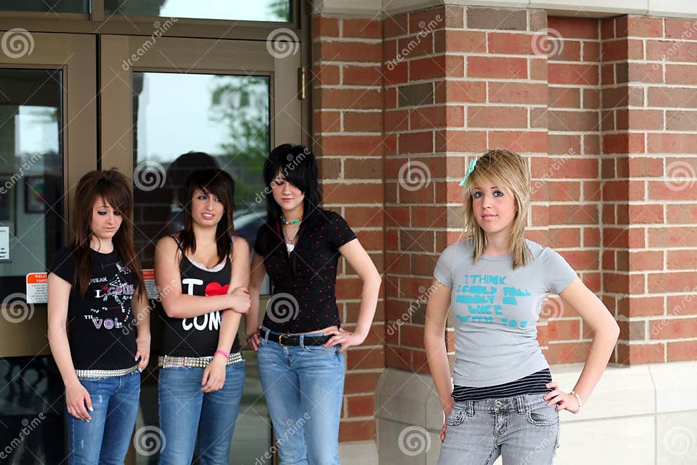 Clique stock image. Image of jealousy, outdoors, modern - 2554851