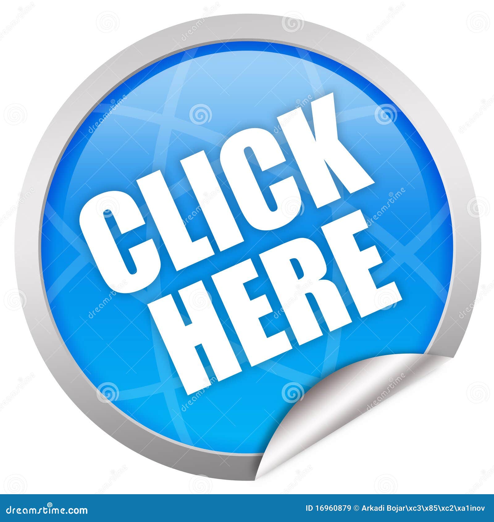 Cliquetez ici le bouton illustration stock. Illustration du ...