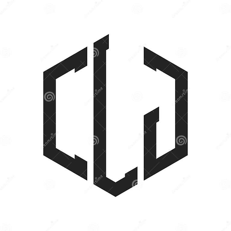 CLJ Logo Design. Initial Letter CLJ Monogram Logo Using Hexagon Shape ...