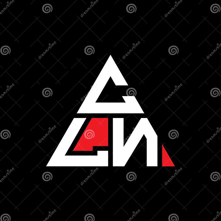 CLN Triangle Letter Logo Design with Triangle Shape. CLN Triangle Logo ...