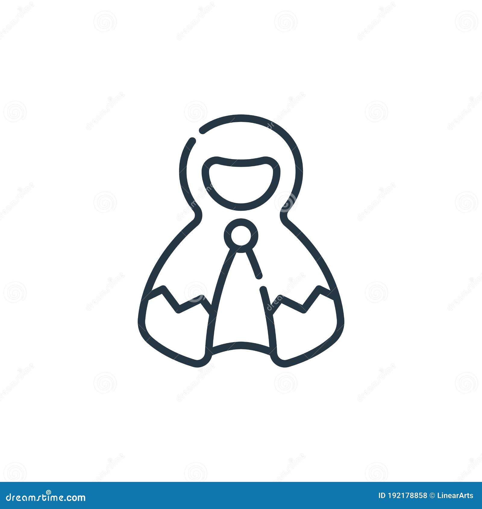 CLOAK Icon Vector from Videogame Elements Concept. Thin Line ...