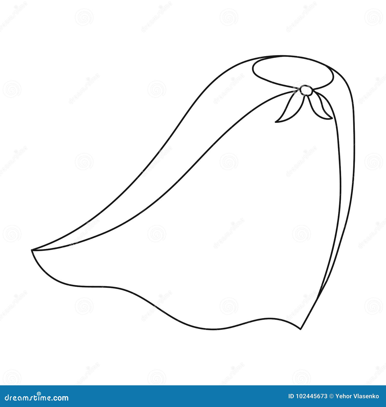 Cloak, Single Icon in Outline Style.Cloak, Vector Symbol Stock ...