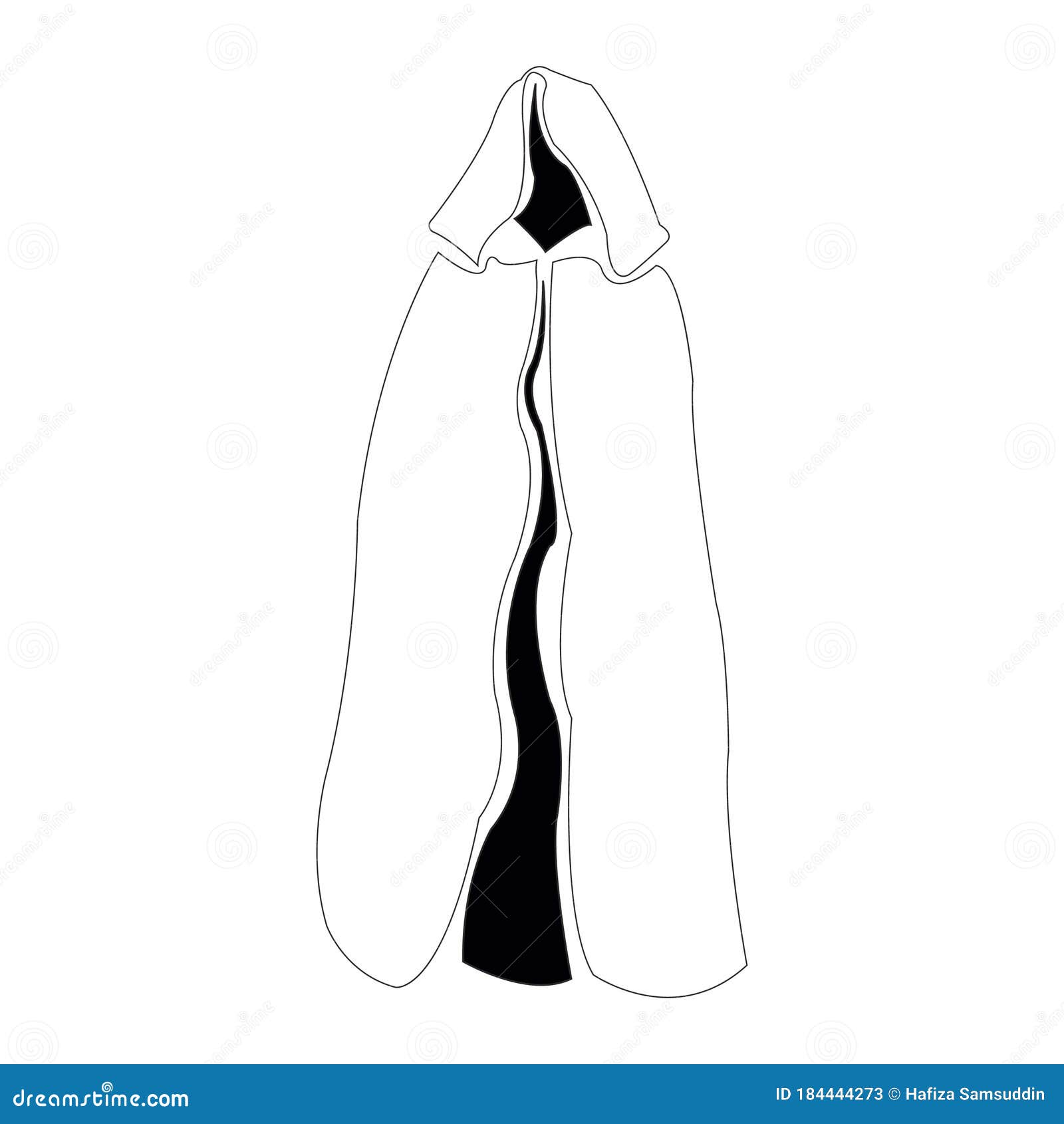 Cloak. Vector Illustration Decorative Background Design Stock ...