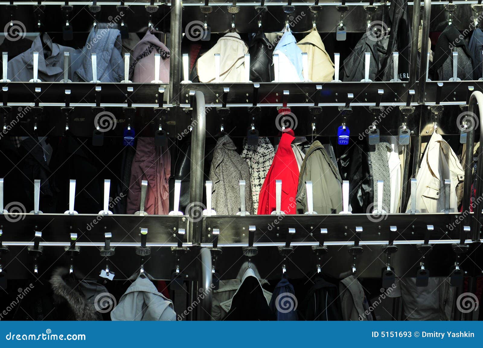 Cloakroom in the Business Office Stock Image - Image of hook, interior ...