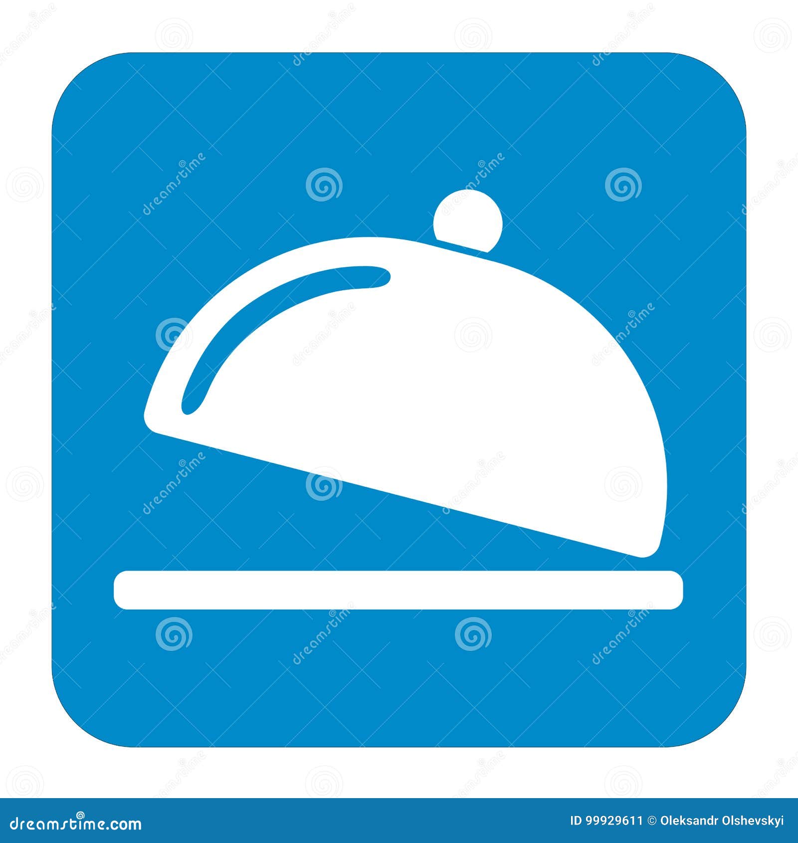 Cloche Icon Simple Flat Style Stock Vector - Illustration of menu ...