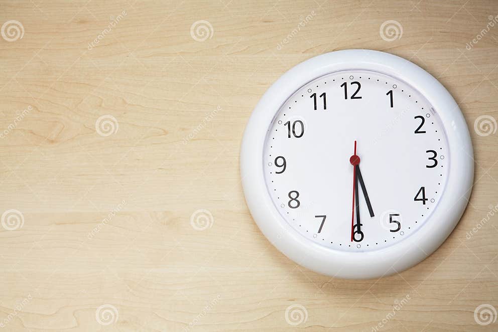 Clock stock photo. Image of thirty, time, corporate, five - 1012048