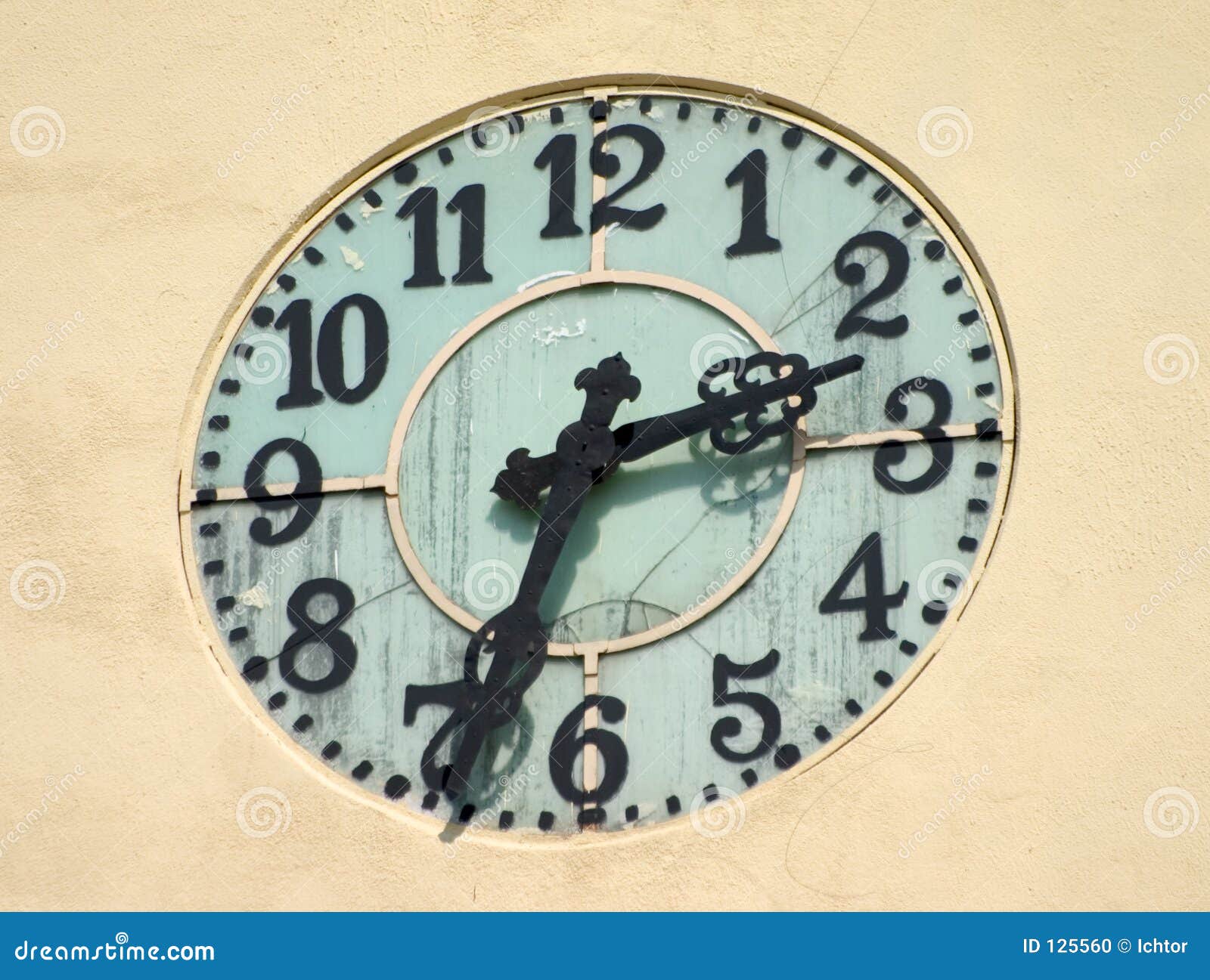 Clock stock photo. Image of eleven, face, decrepit, hand - 125560