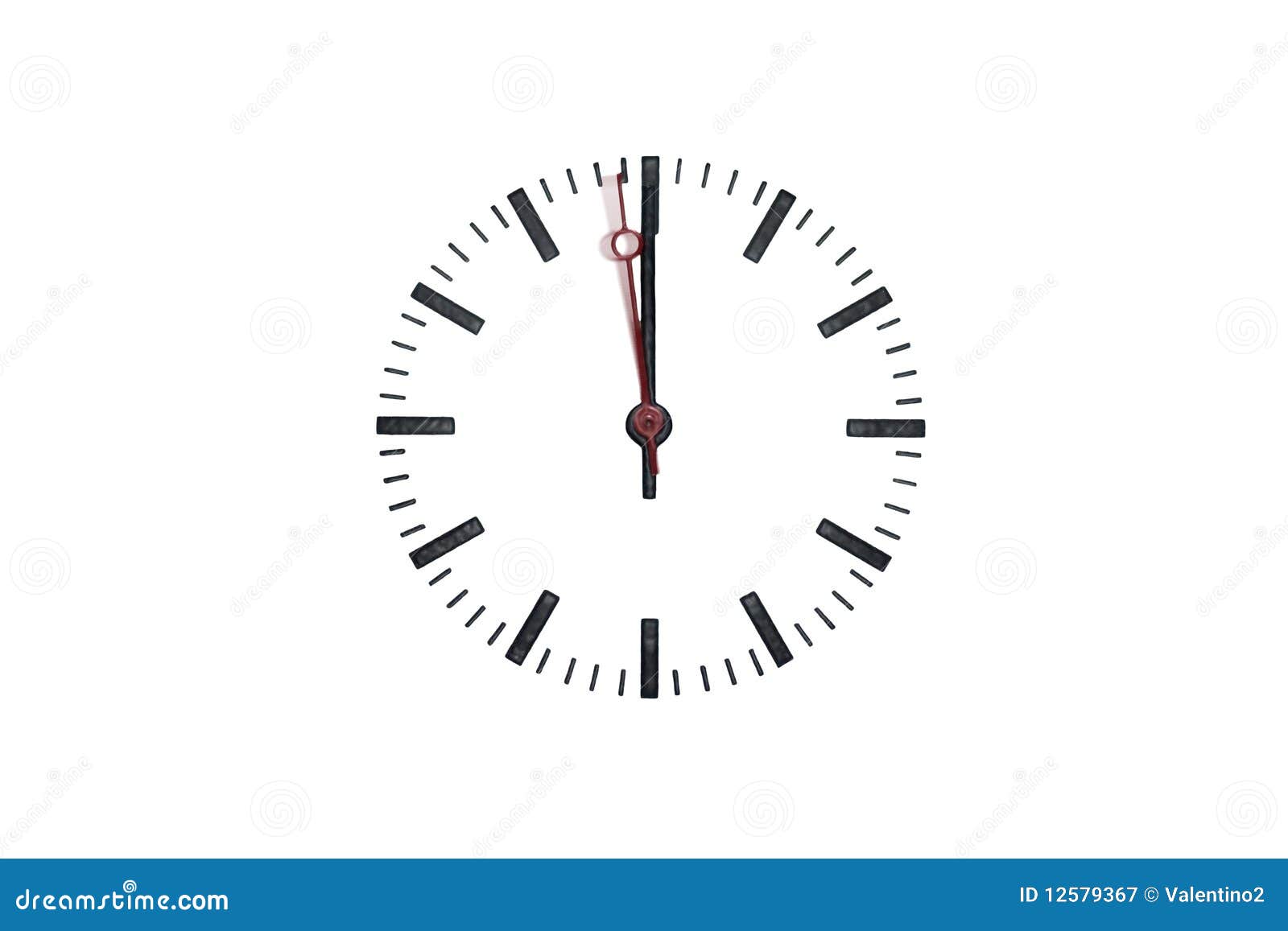 Clock stock image. Image of second, clock, circle, modern - 12579367