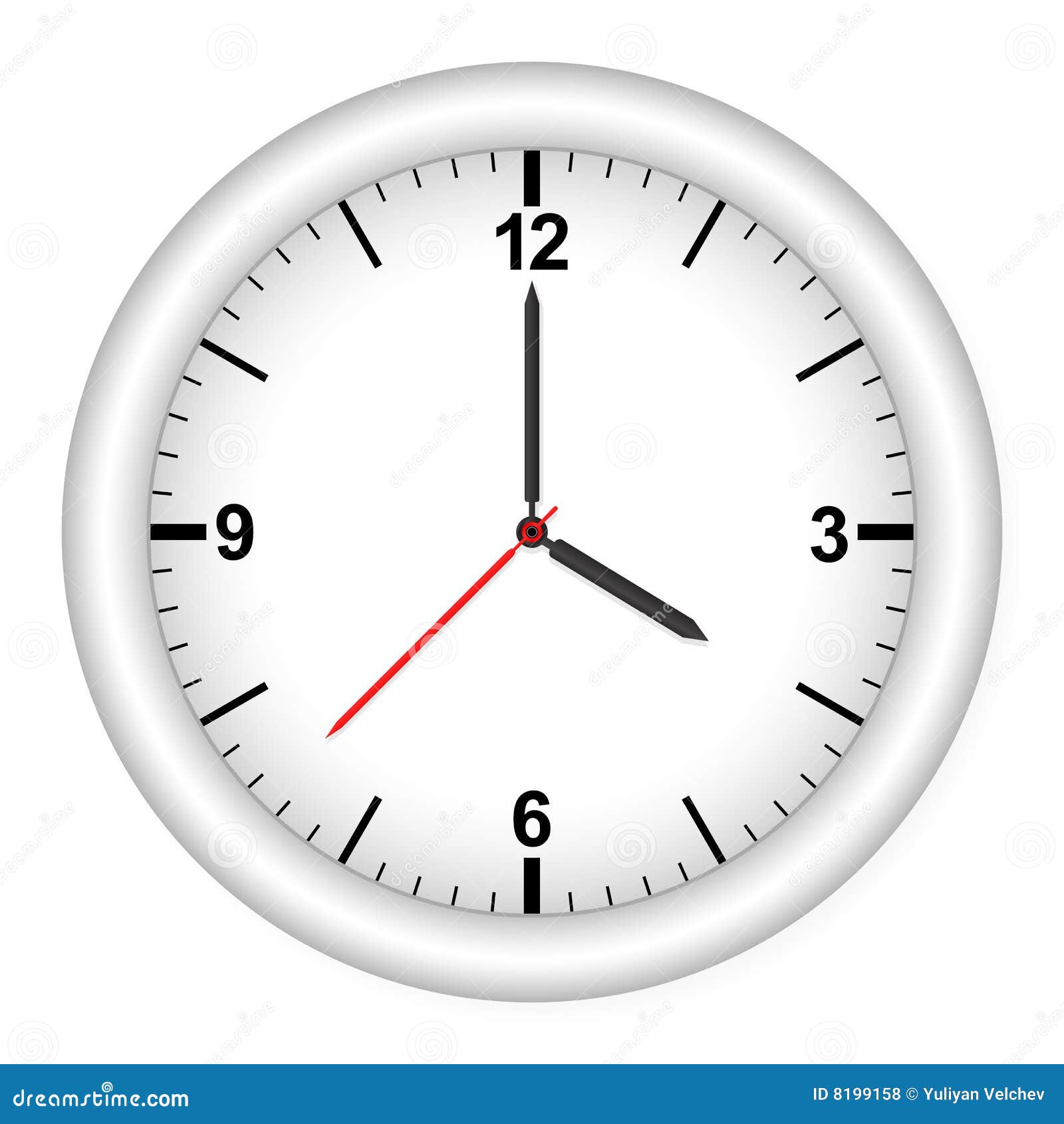 Clock 2 stock vector. Illustration of arrow, time, appointment - 8199158