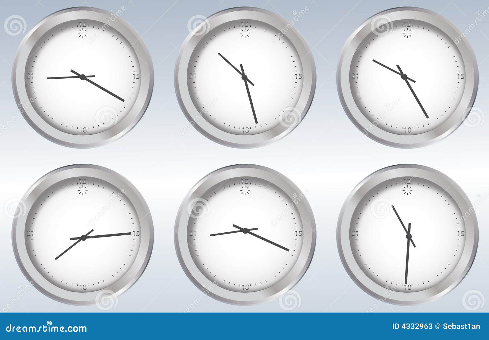 Clock stock vector. Illustration of clock, night, graphic - 4332963