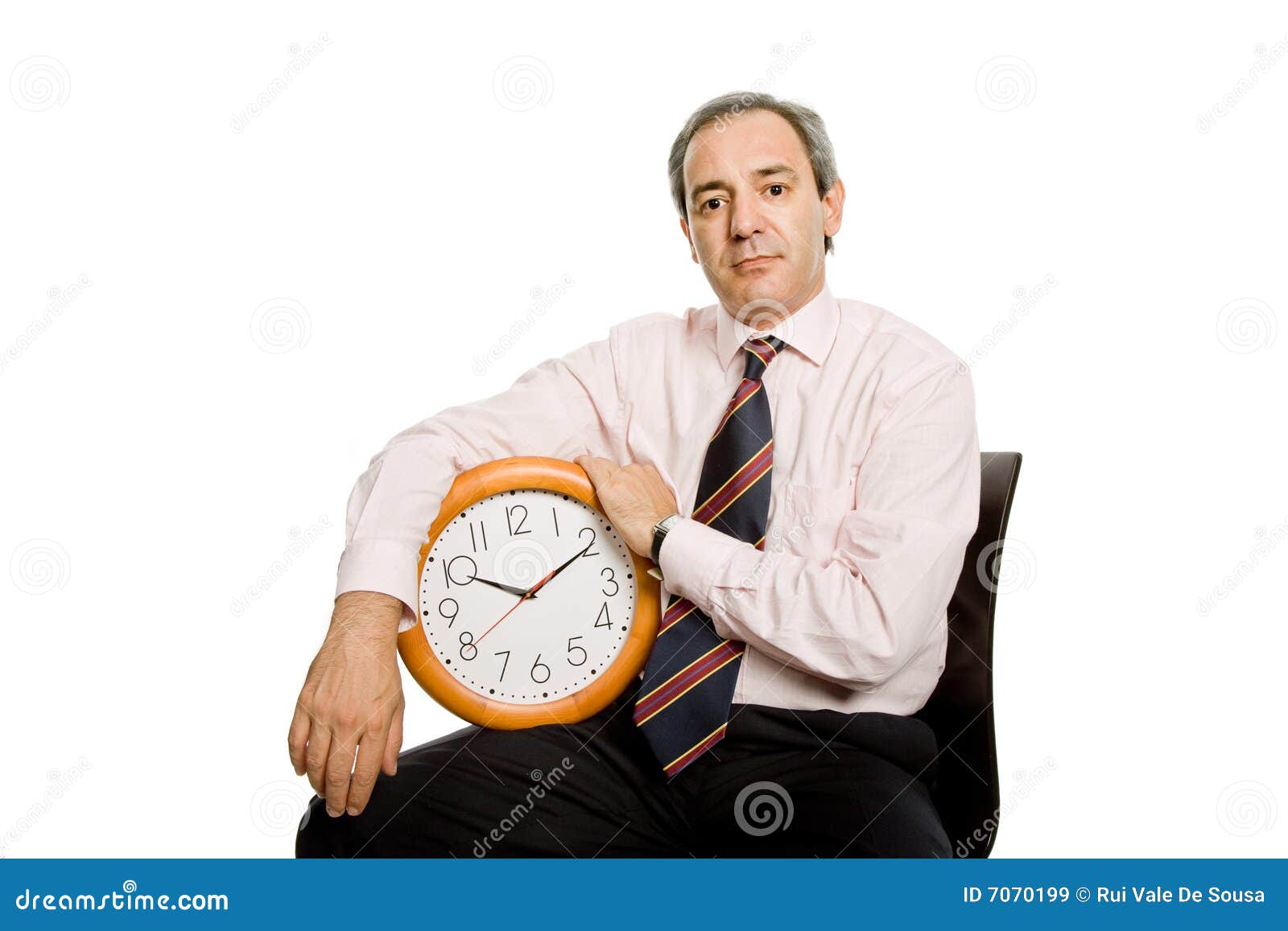 Clock stock image. Image of business, male, businessman - 7070199