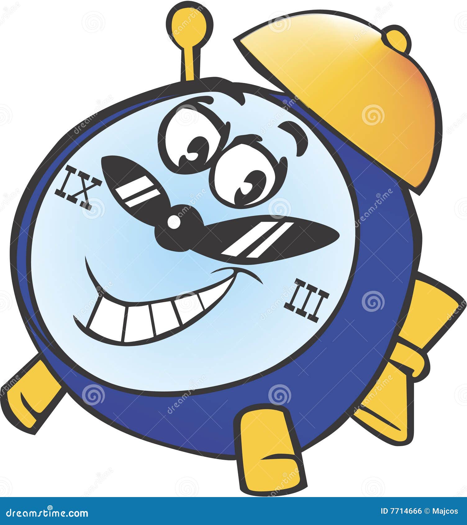 A clock stock vector. Illustration of cartoon, hours, watch - 7714666