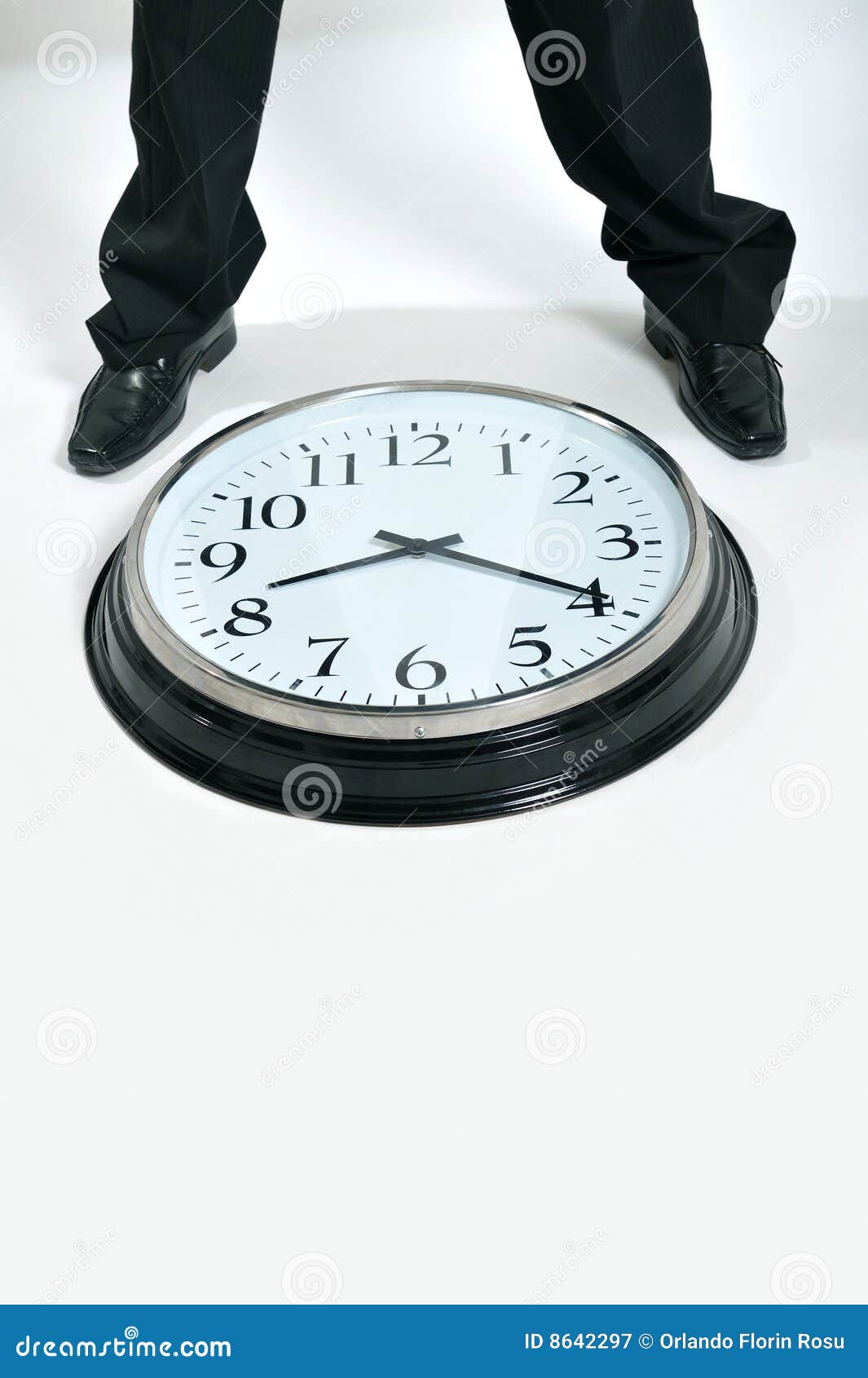 Clock stock image. Image of businessman, clock, foot, conceptual - 8642297