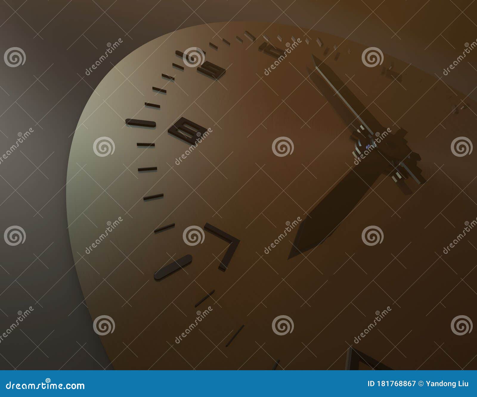 A Clock, the Accumulation of Time and the Passage of Time, the Hands ...