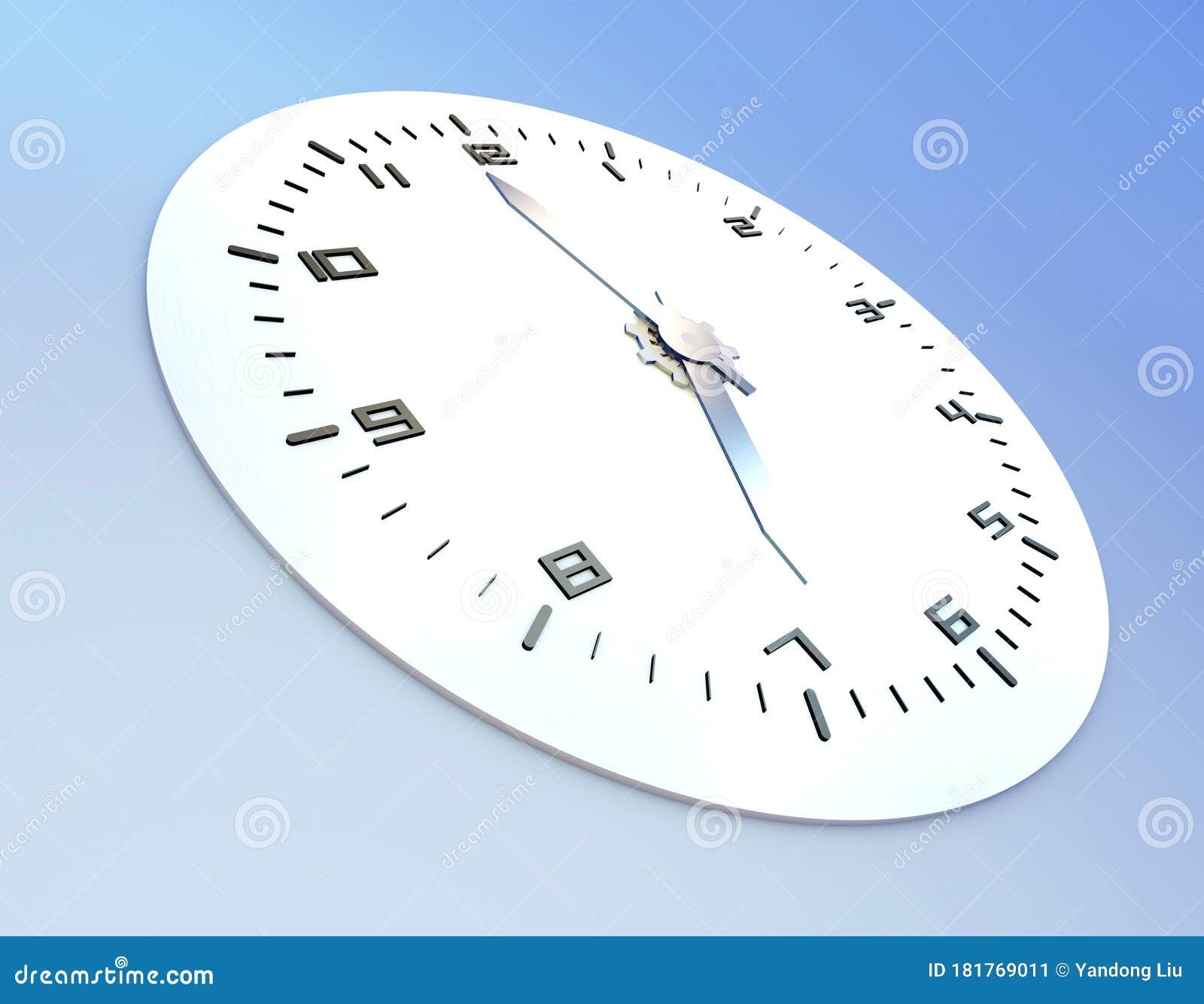 A Clock, the Accumulation of Time and the Passage of Time, the Hands ...