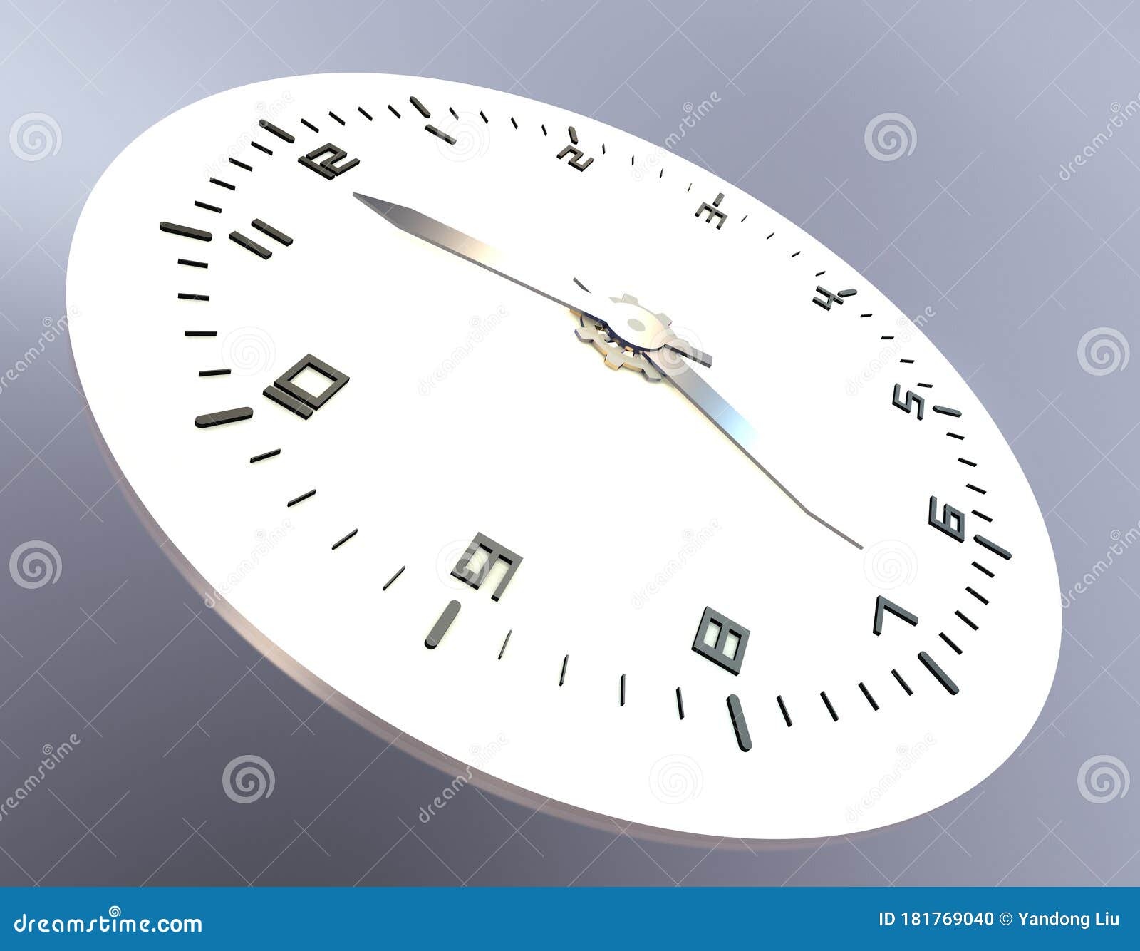 A Clock, the Accumulation of Time and the Passage of Time, the Hands ...