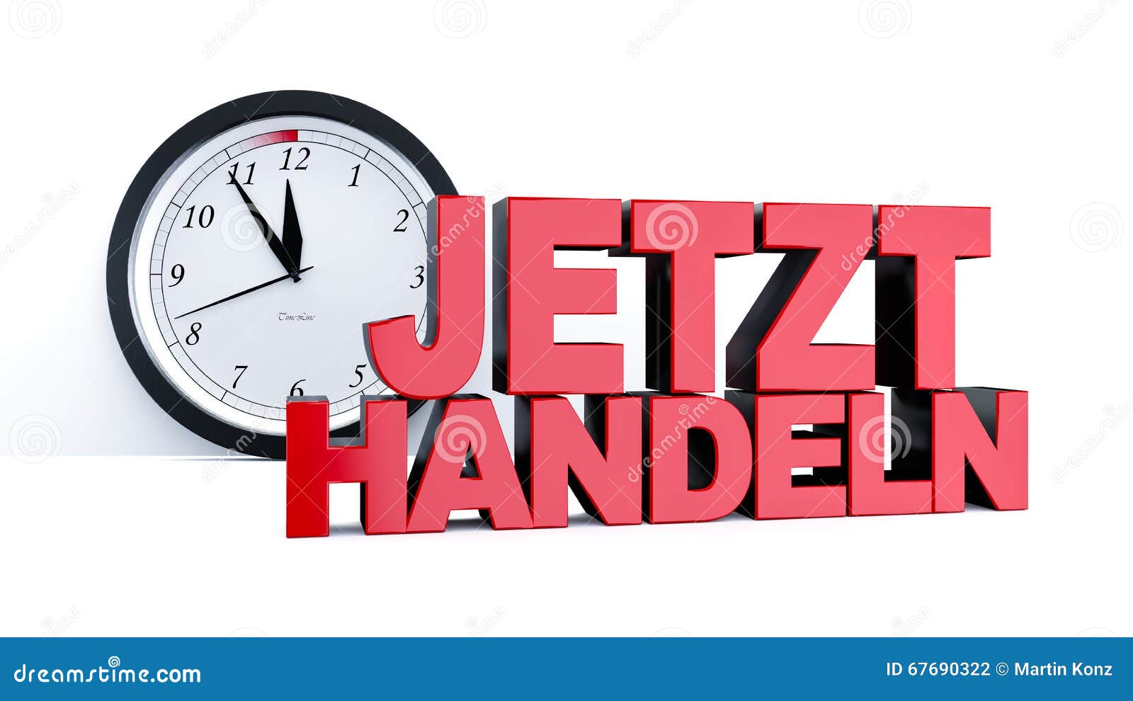 Clock. Act now stock illustration. Illustration of jetzt - 67690322