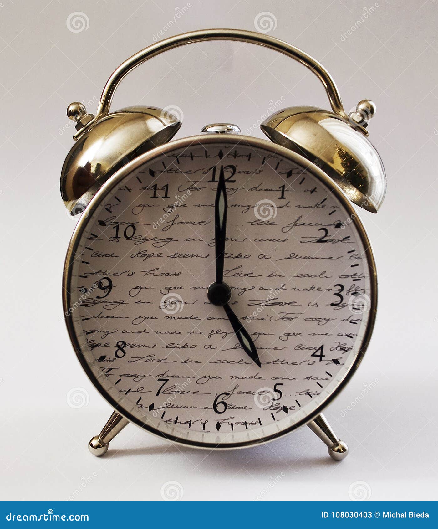 Clock Alarm Clock Tenth Hour Stock Image - Image of morning, hour ...