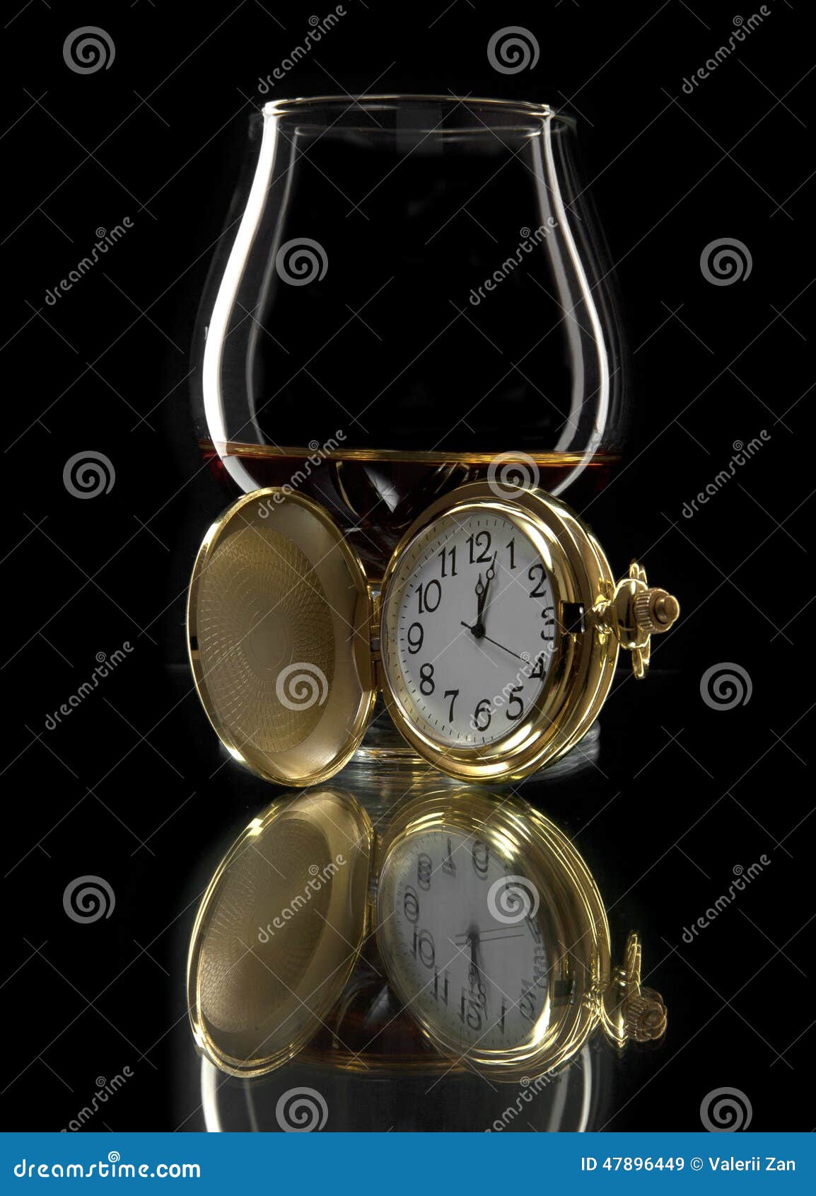 Clock and alcohol stock image. Image of background, gold - 47896449