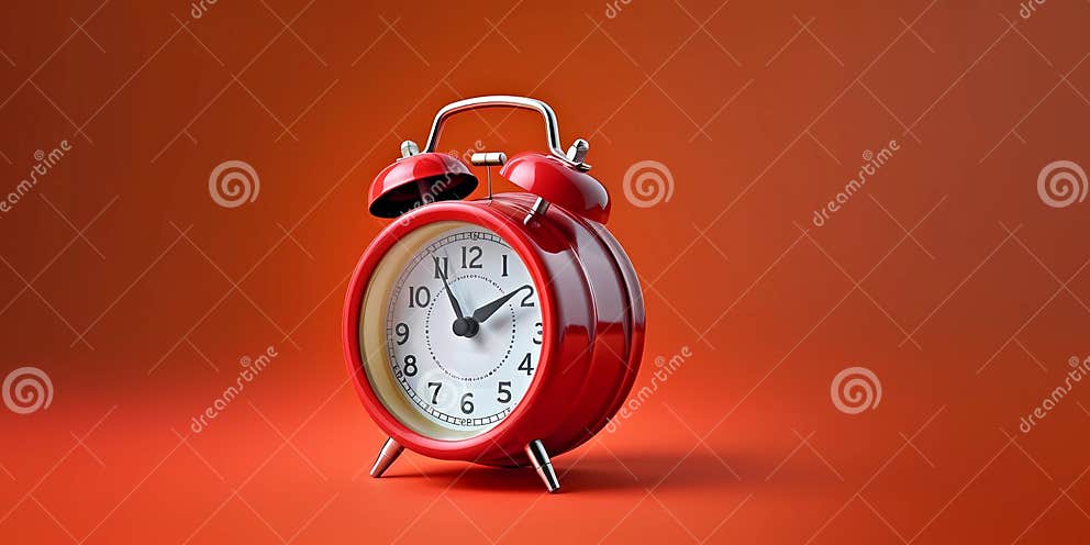 Clock Analog Time Show for Your daily Schedule Routine Copy Space ...