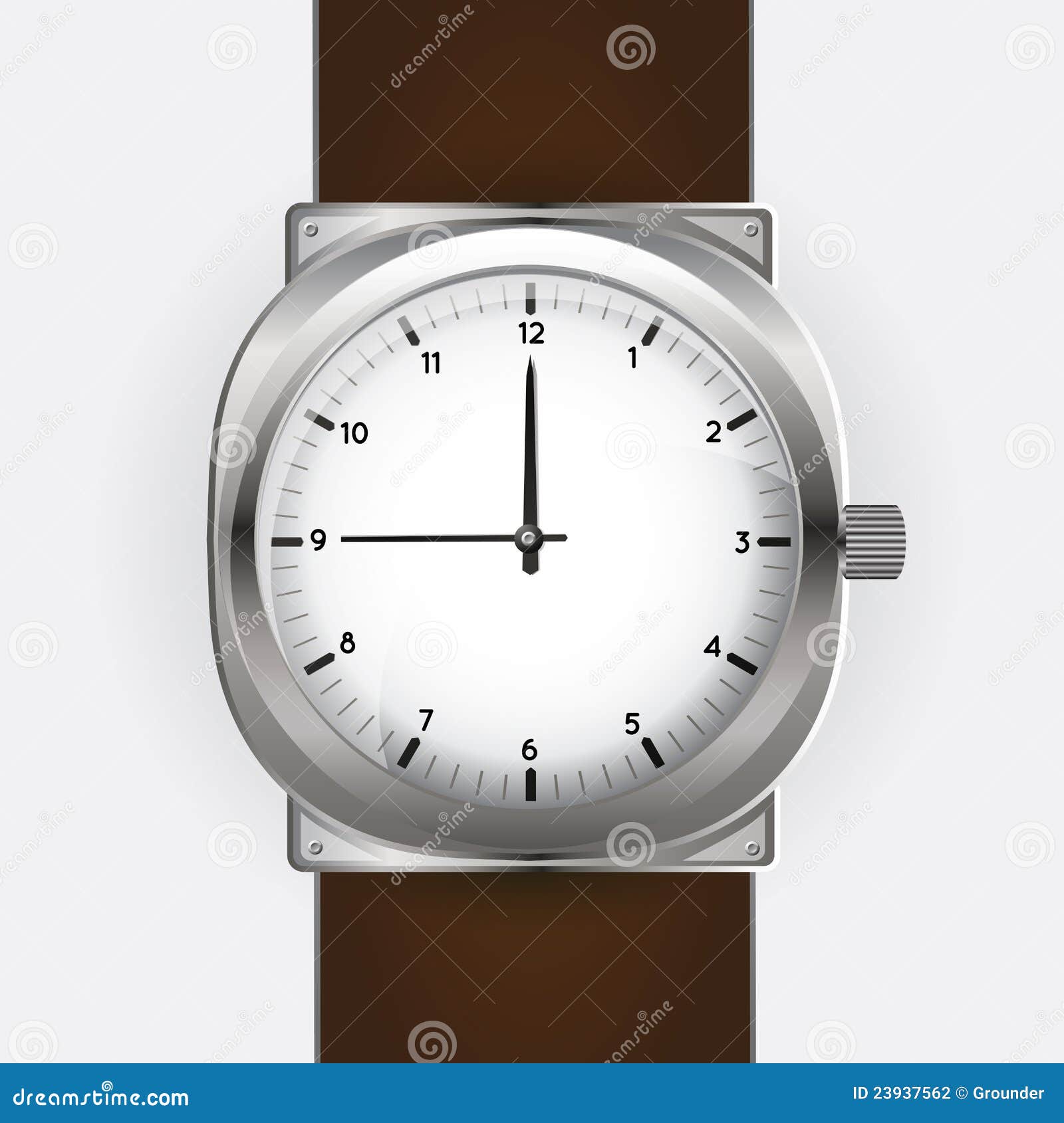 Clock - Analog watches stock vector. Illustration of group - 23937562