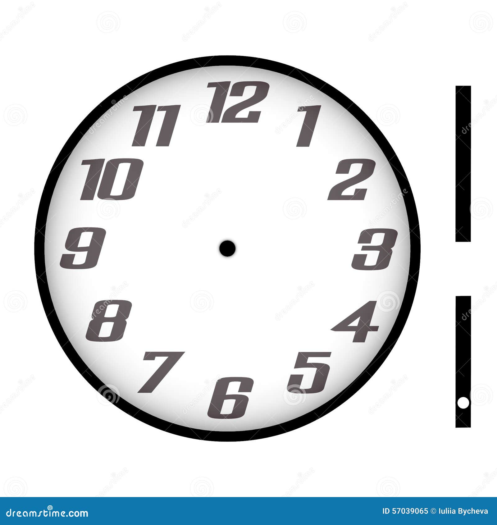 Clock with arrow stock illustration. Illustration of decoration - 57039065