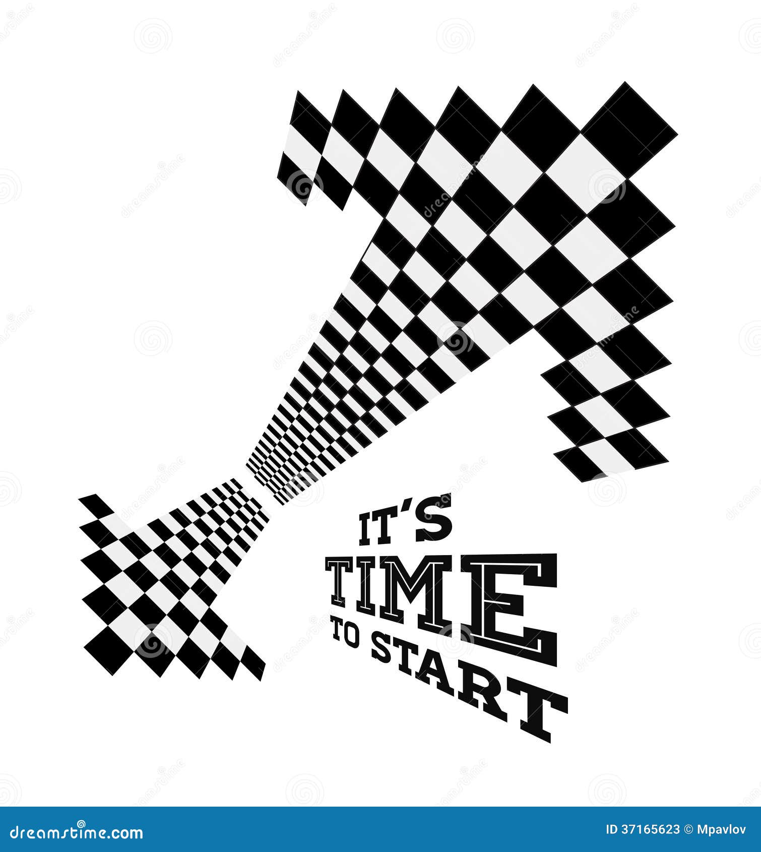 Clock With Arrows. Eight Hours. Illustration Hand Drawn In Doodle Line ...