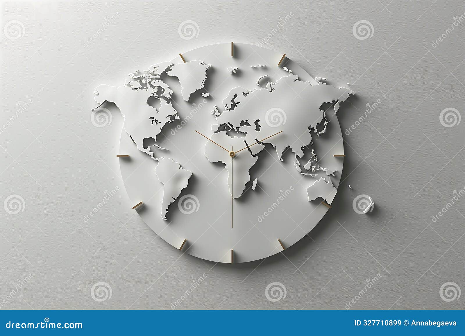 Clock As a World Map, Global Synchronization, Interconnectedness, Time ...