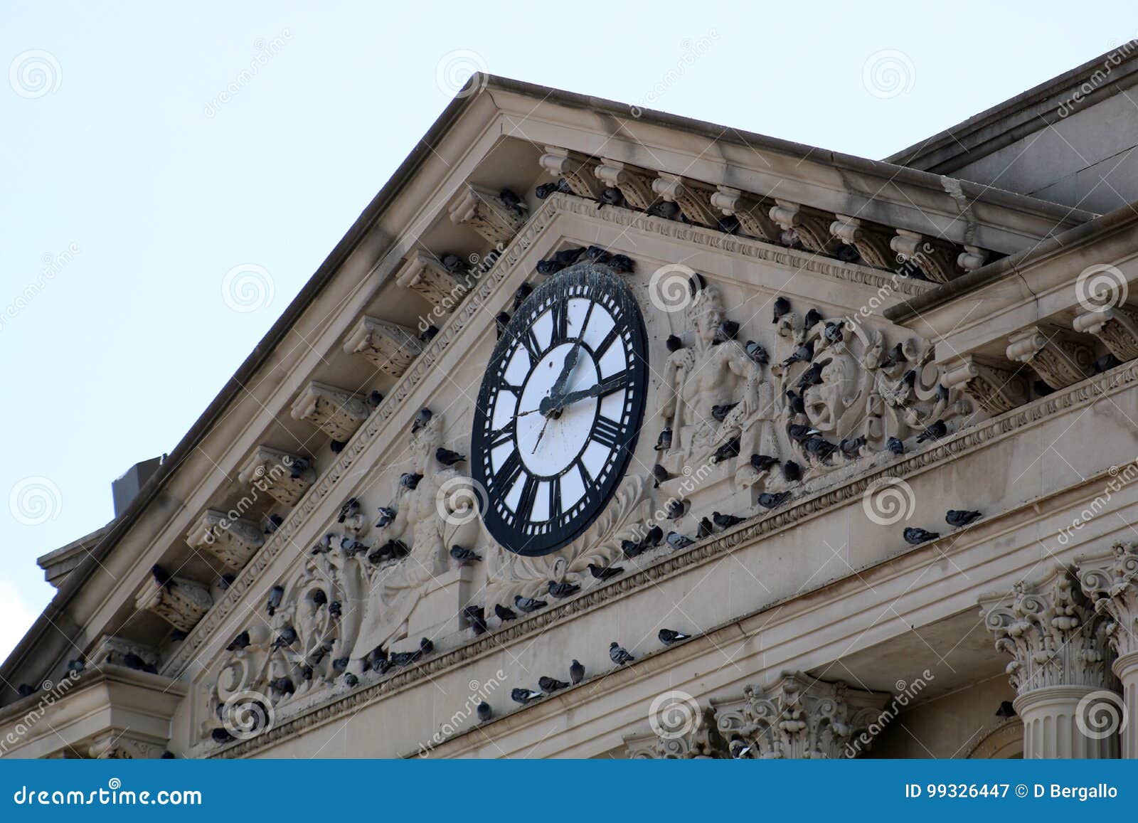 Clock at bank stock image. Image of clock, indiana, banking - 99326447