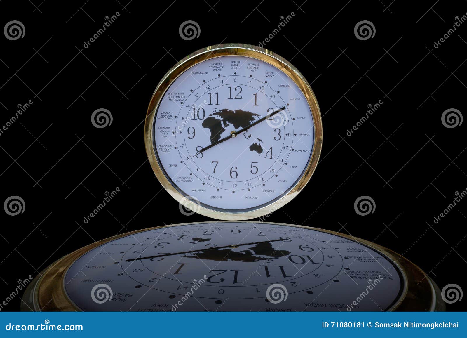 Clock on black background stock image. Image of graphic - 71080181