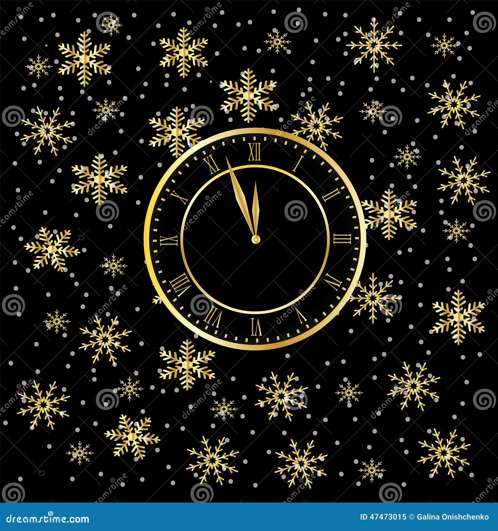 Snowflakes Clock Stock Illustrations – 2,135 Snowflakes Clock Stock ...