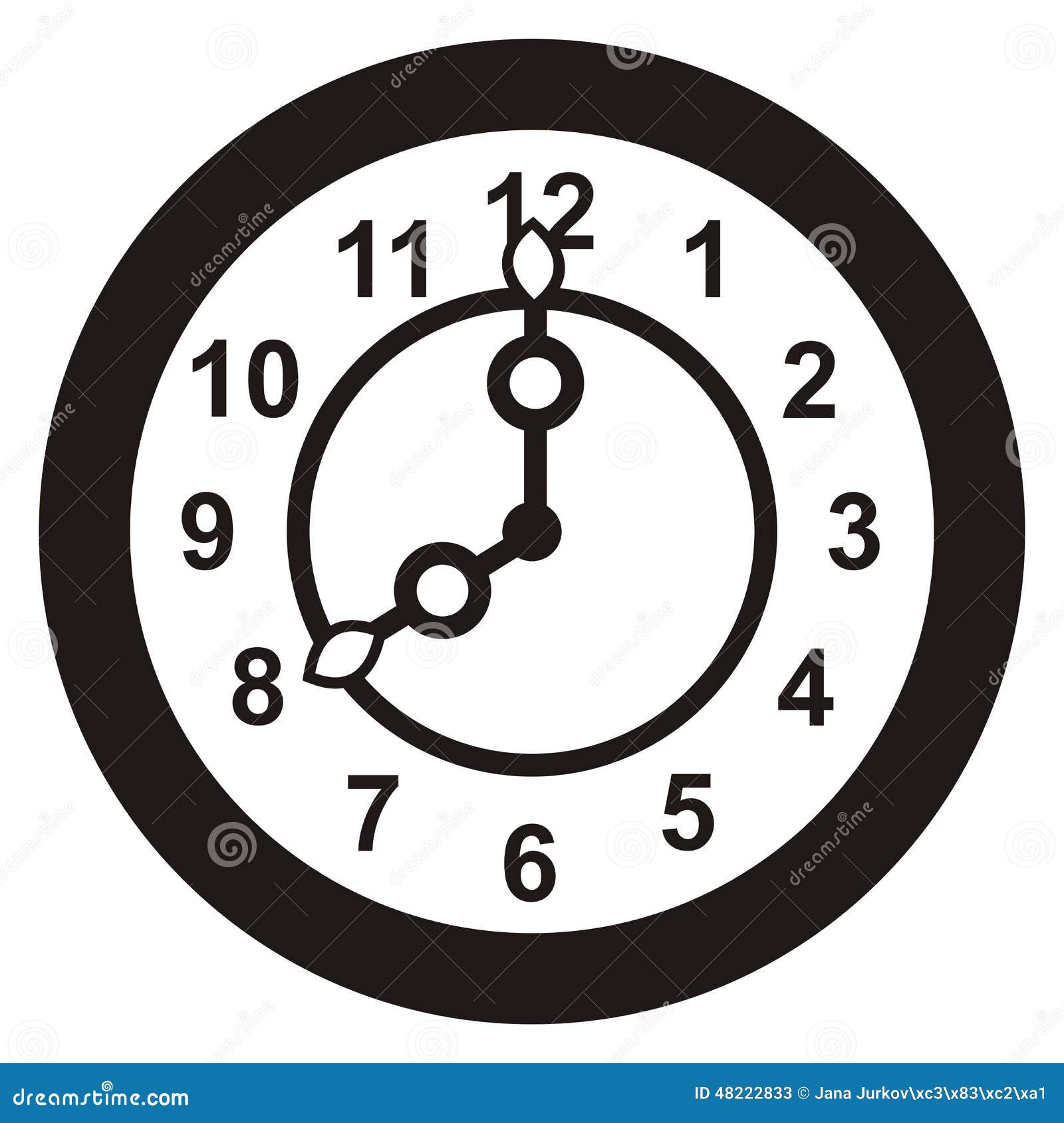 Clock Black Icons. Time And Calendar Infographic Symbols With Stopwatch ...