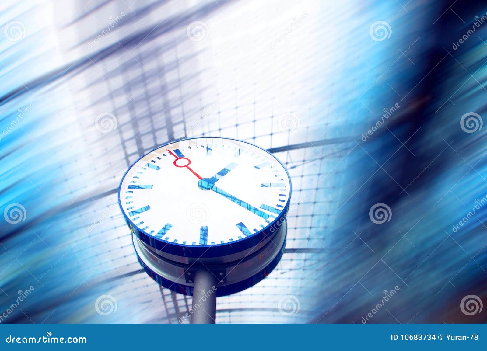 Clock on blur background stock photo. Image of leaving - 10683734