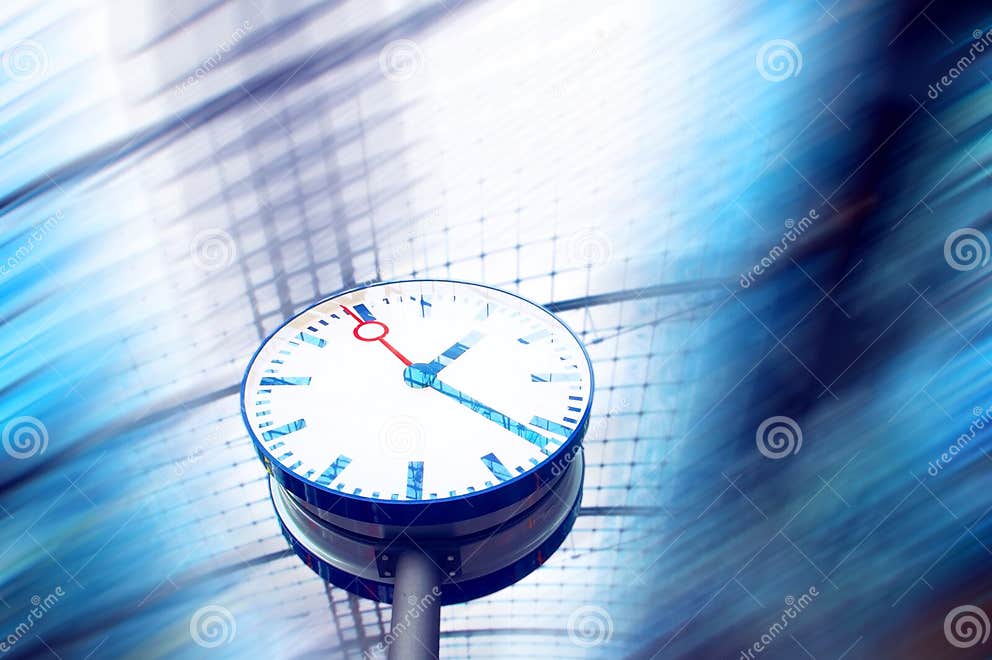 Clock on blur background stock photo. Image of leaving - 10683734