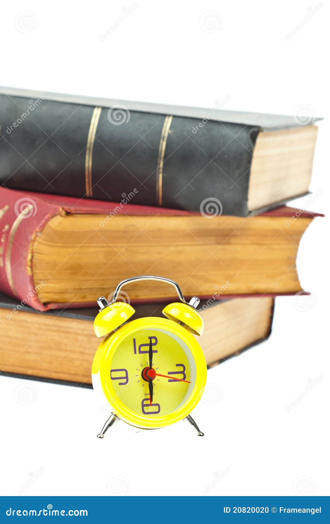 Clock and Book As Time Management Stock Photo - Image of blank, school ...