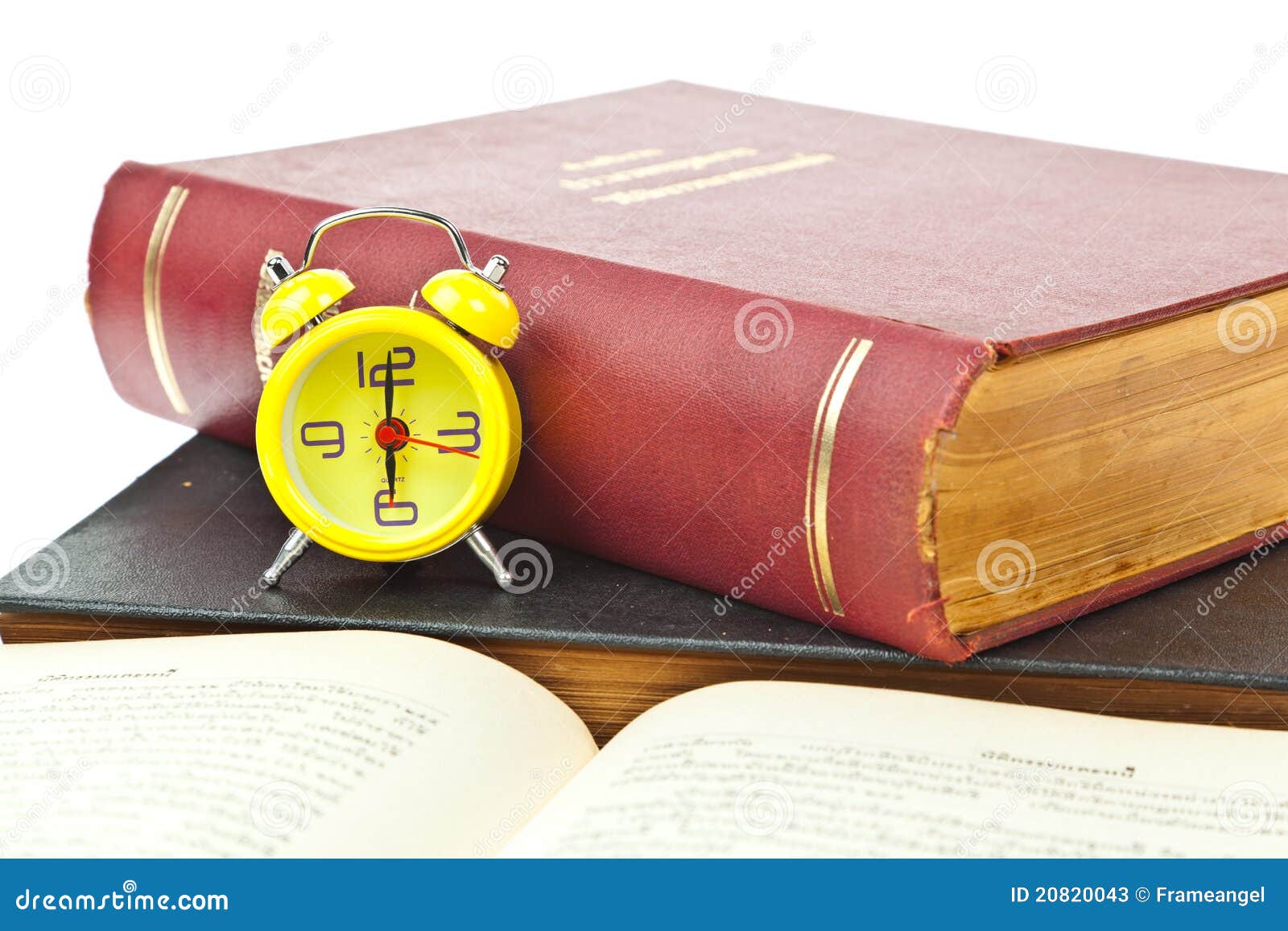 Clock and Book As Time Management Stock Image - Image of space, diary ...