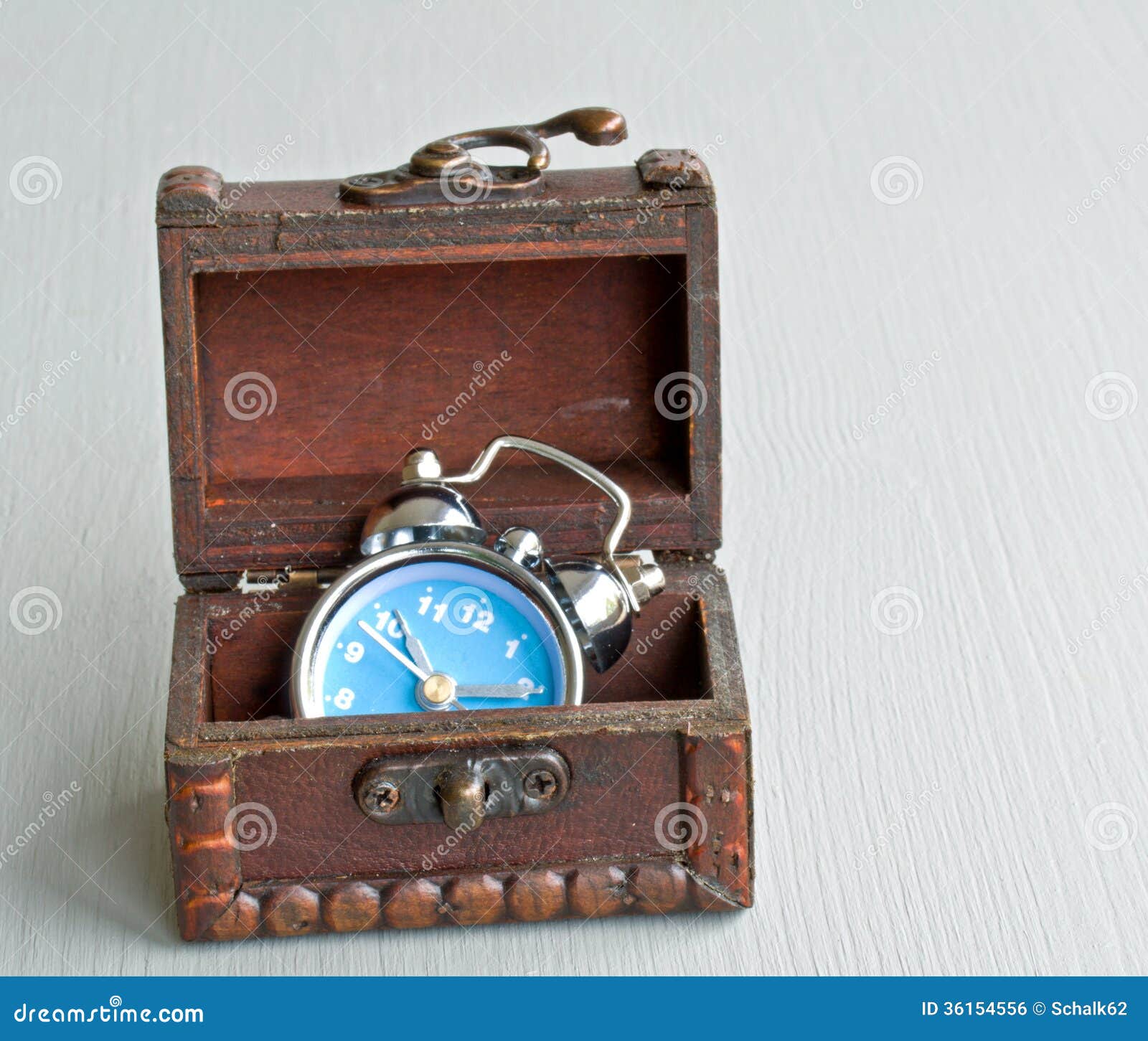Clock in box stock photo. Image of alarm, symbol, pressure - 36154556